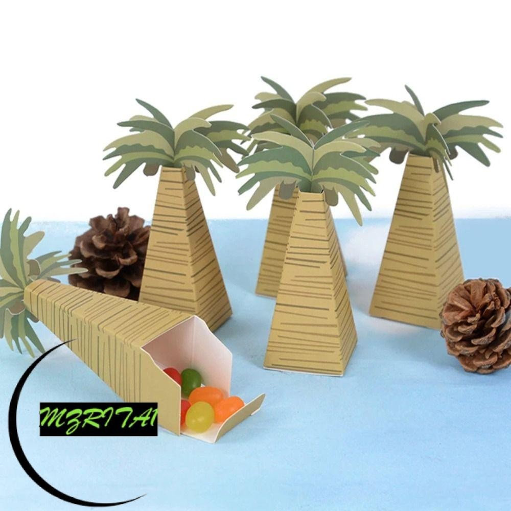 MARITA1 10pcs Candy Boxes, Coconut Palm Tree Creative Chocolate Sweet ...