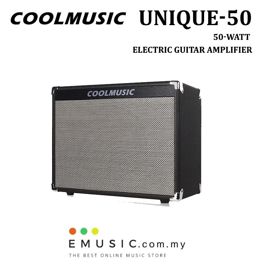 Cool Music 50-Watt Electric Guitar Amplifier - Unique-50 Unique 50 ...