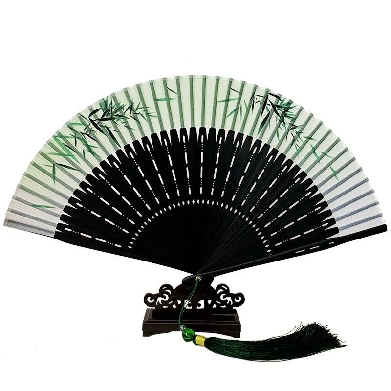 Chinese Style Classical Hanfu Cheongsam Small Fan Summer Portable Easy ...