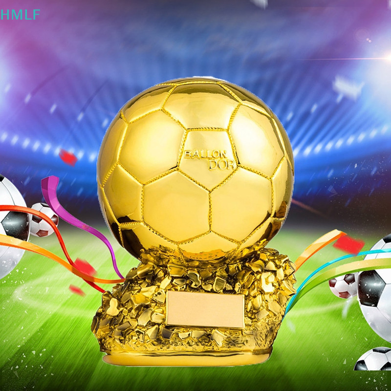 【HM】 European Football Golden Ball Trophy Souvenir Soccer Spherical ...