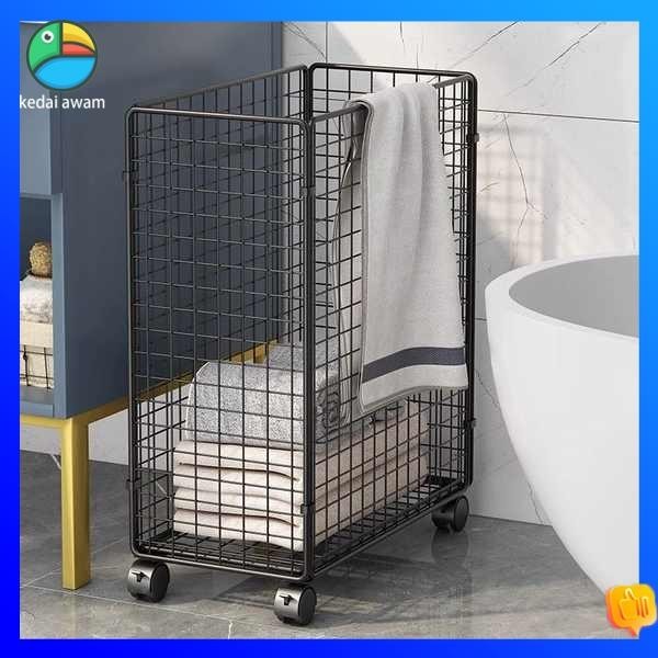 laundry basket with cover storage basket Bilik mandi: bakul dobi kotor ...
