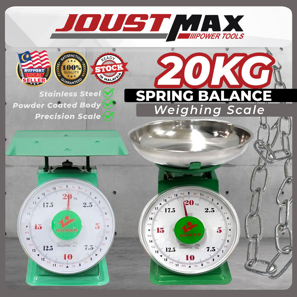 20Kg Spring Dial Scale Weighing Balance Kitchen Scale Commercial Scale Spring Scale Timbang ...