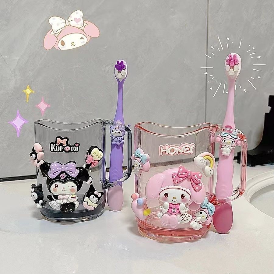 Sanrio Mouthwash Cup High-value Transparent ins Wash Household Cute ...