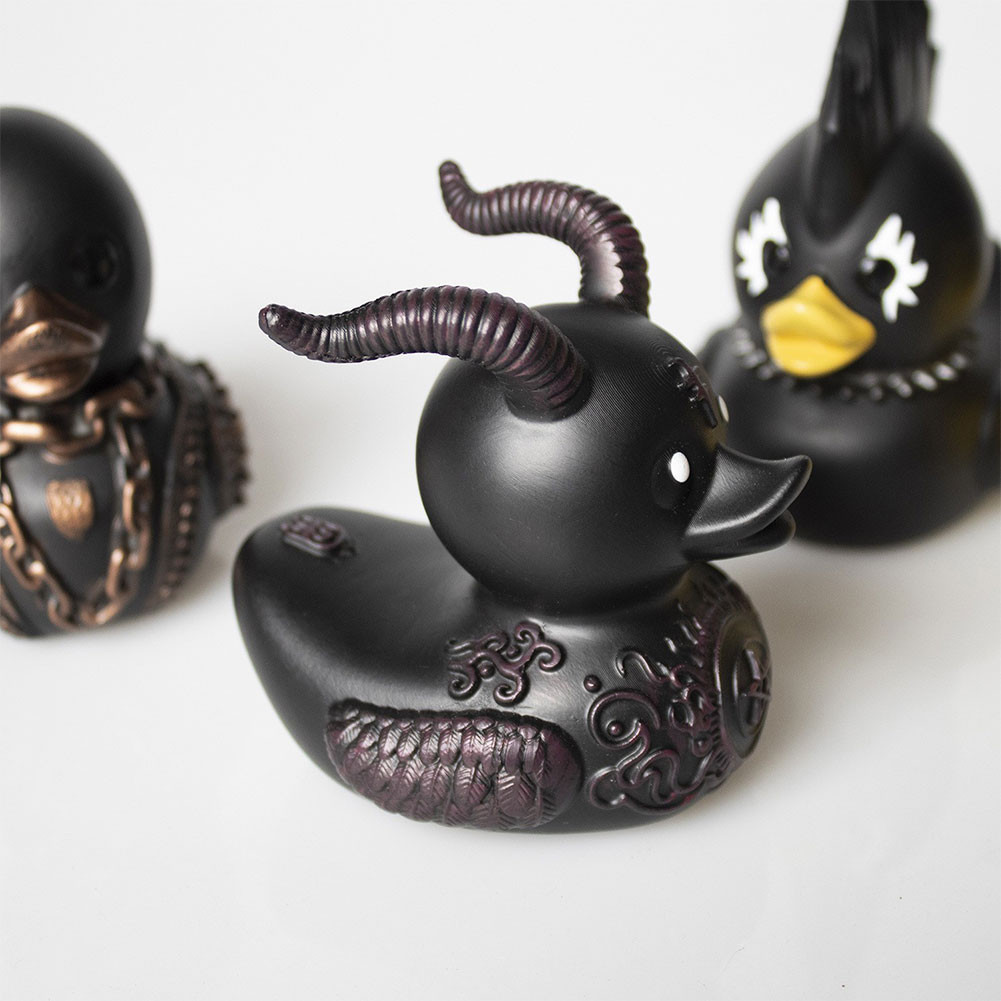 Gothic Duck Sculpture Evil Elements Duck Collectable Toys for Car ...