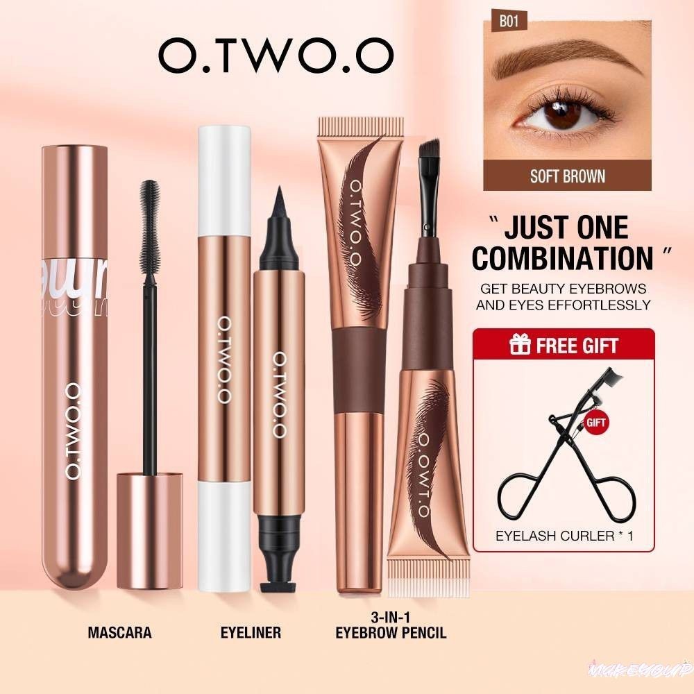 O.TWO.O Eye Makeup Set Natural Curl Mascara Quick-drying Eyeliner Pen ...
