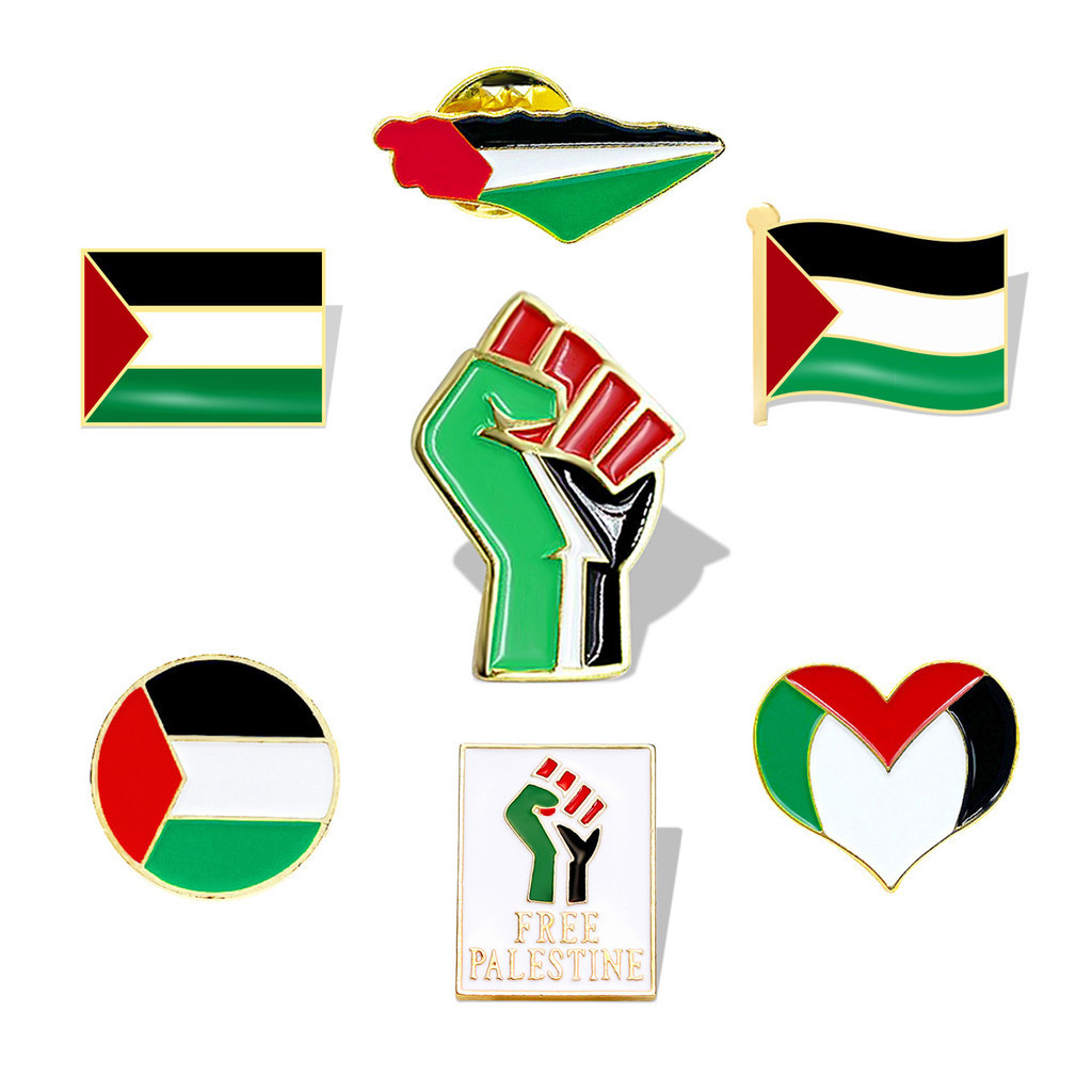 1Pc Palestine Flag Pin Badge Palestine Palestinian Flag Pin Badge Lapel ...