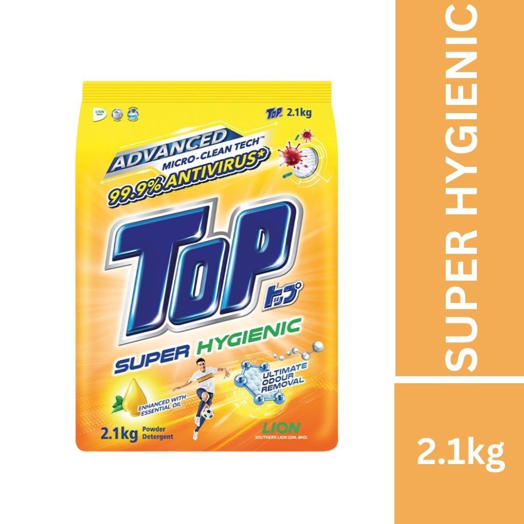 [FREE SHIPPING] TOP Detergent Powder Laundry (2.1kg/2.3kg) | Shopee ...