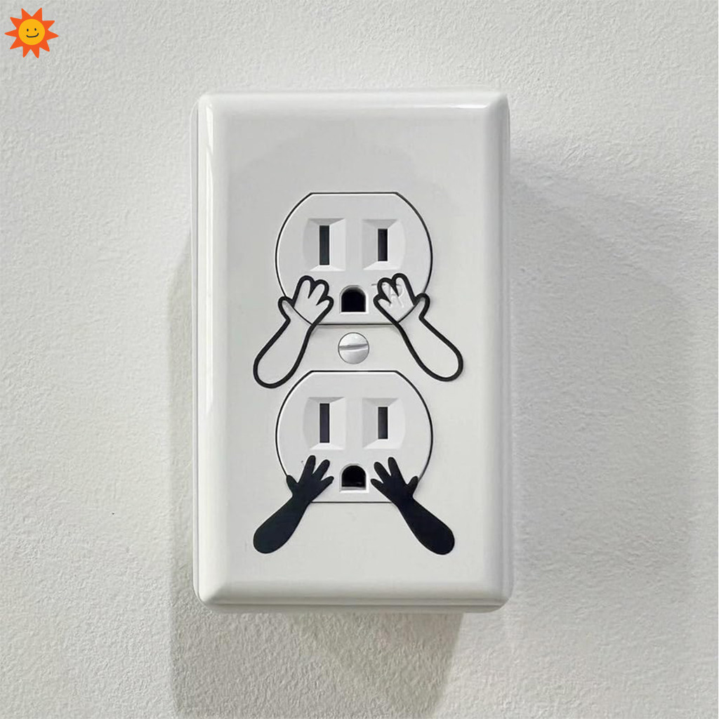 Funny Outlet Cover Decal, Wall Outlet Sticker, Funny Outlet Stickers ...