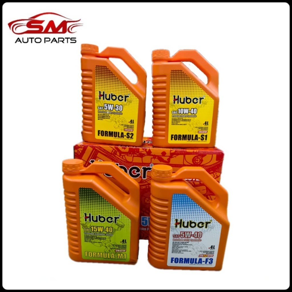 Huber Engine Oil Minyak Hitam - 15W40 / 5W30 / 10W40 / 5W40 / 0W20 ...