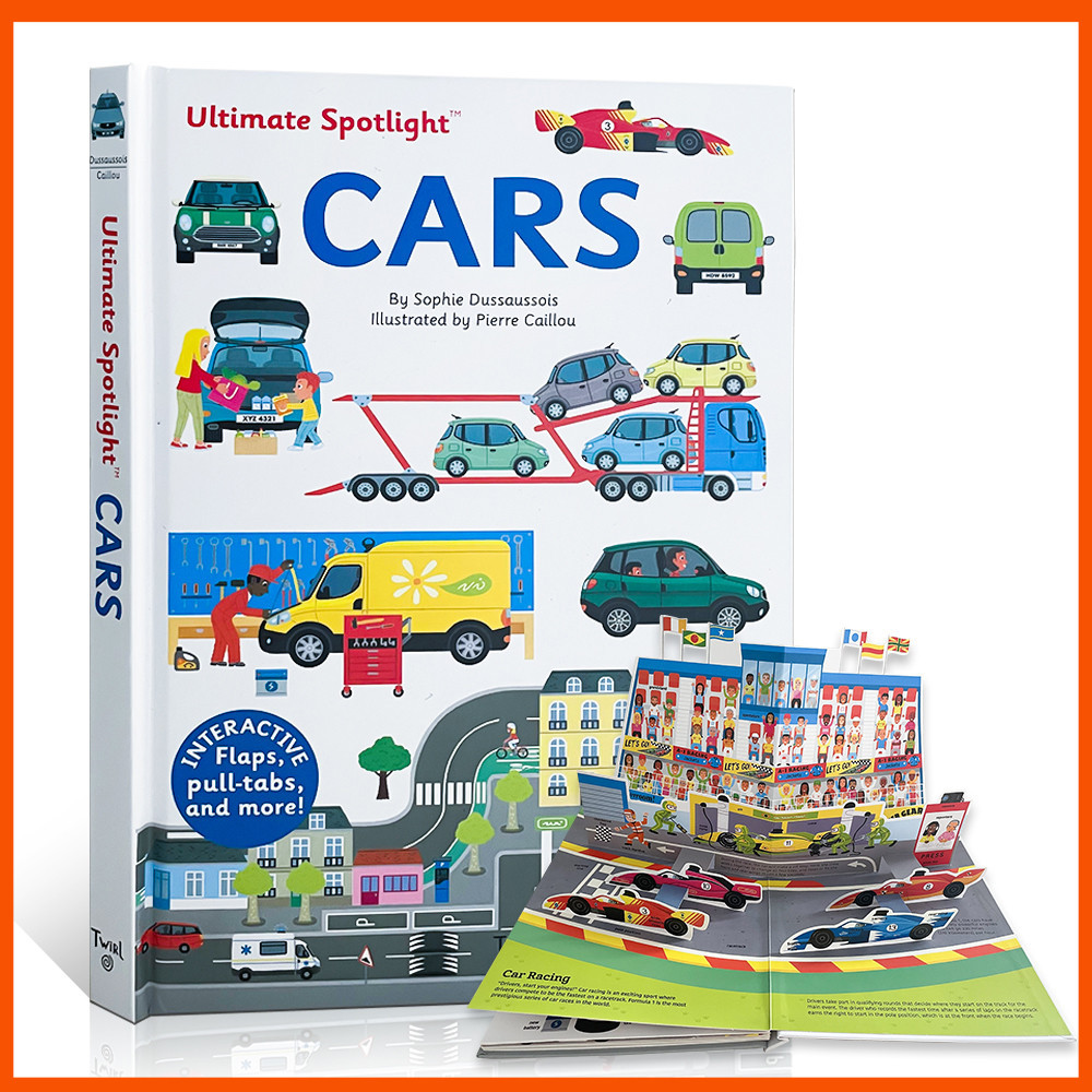 Ultimate Spotlight of Cars Picture Cardboard Books English Education ...