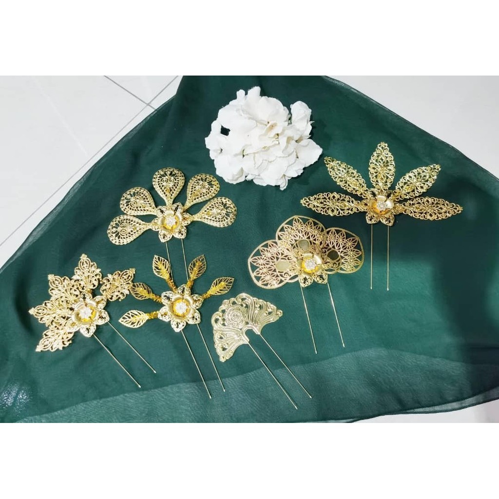 (KB2768) CUCUK SANGGUL TUDUNG KLASIK TRADISIONAL KHAWIN NIKAH | Shopee ...
