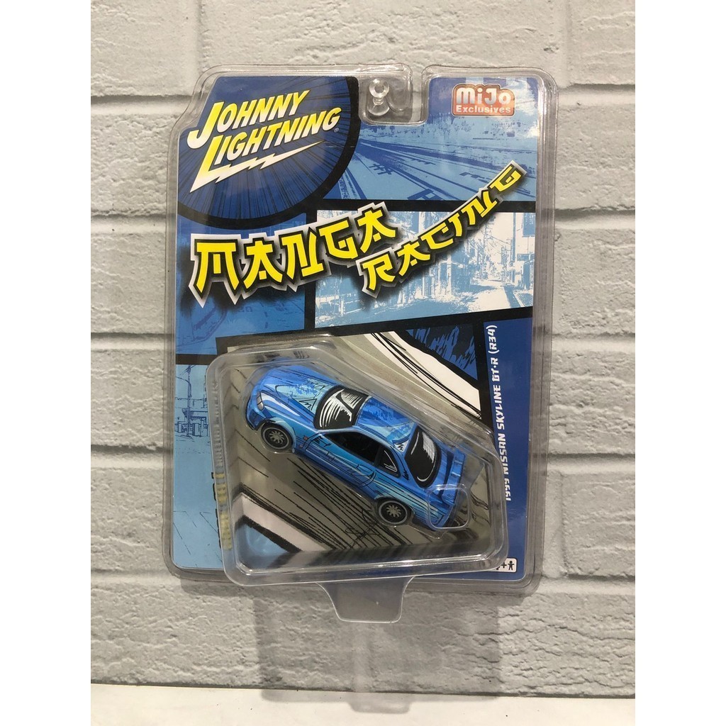 Johnny Lightning Mijo Manga Racing 1999 Nissan Skyline GT-R (R34) | Shopee Malaysia