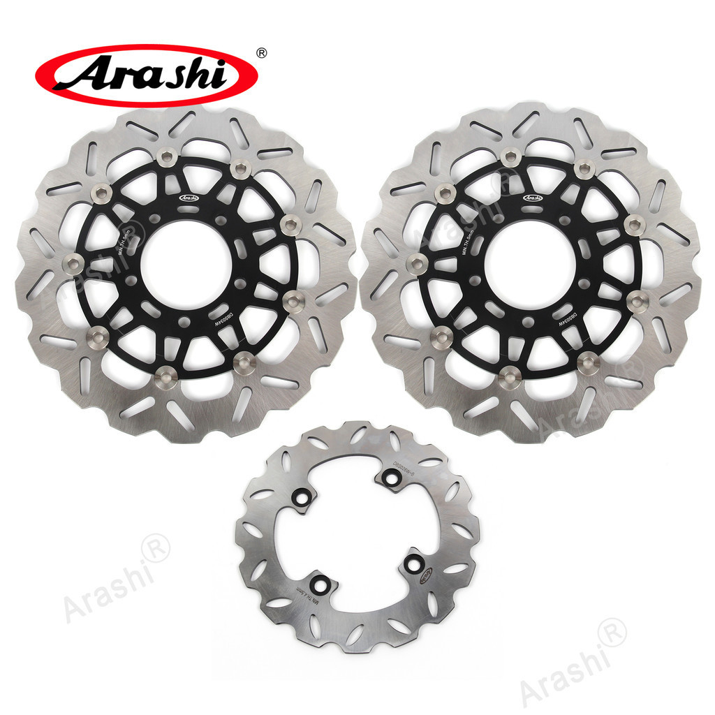 Arashi Cnc Full Floating Front Rear Brake Disc Rotors For Kawasaki Zx6r