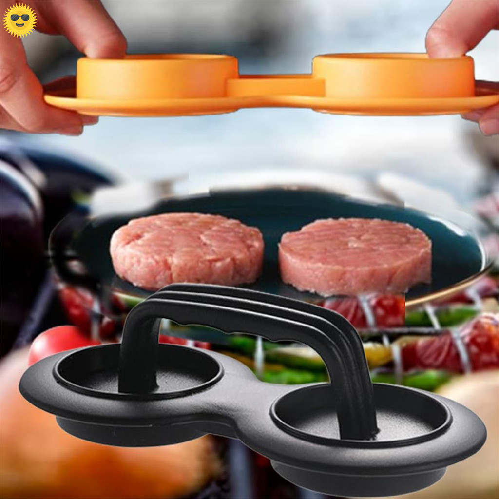 Meatloaf Mold,Double Hole Burger Meatloaf Maker,Kitchen Tool Removable ...