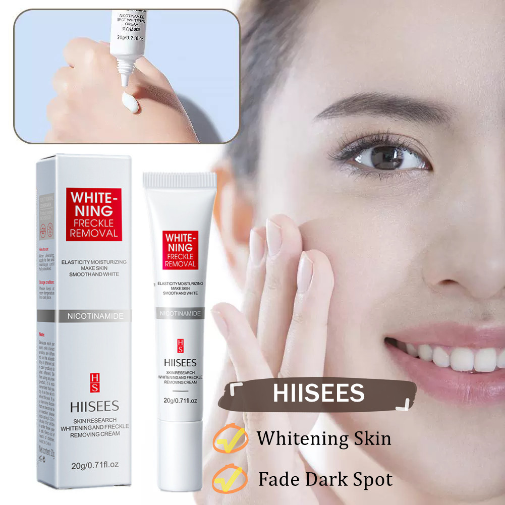 HIISEES Niacinamide Whitening Freckle Cream 20g Anti-Spot Night Care ...