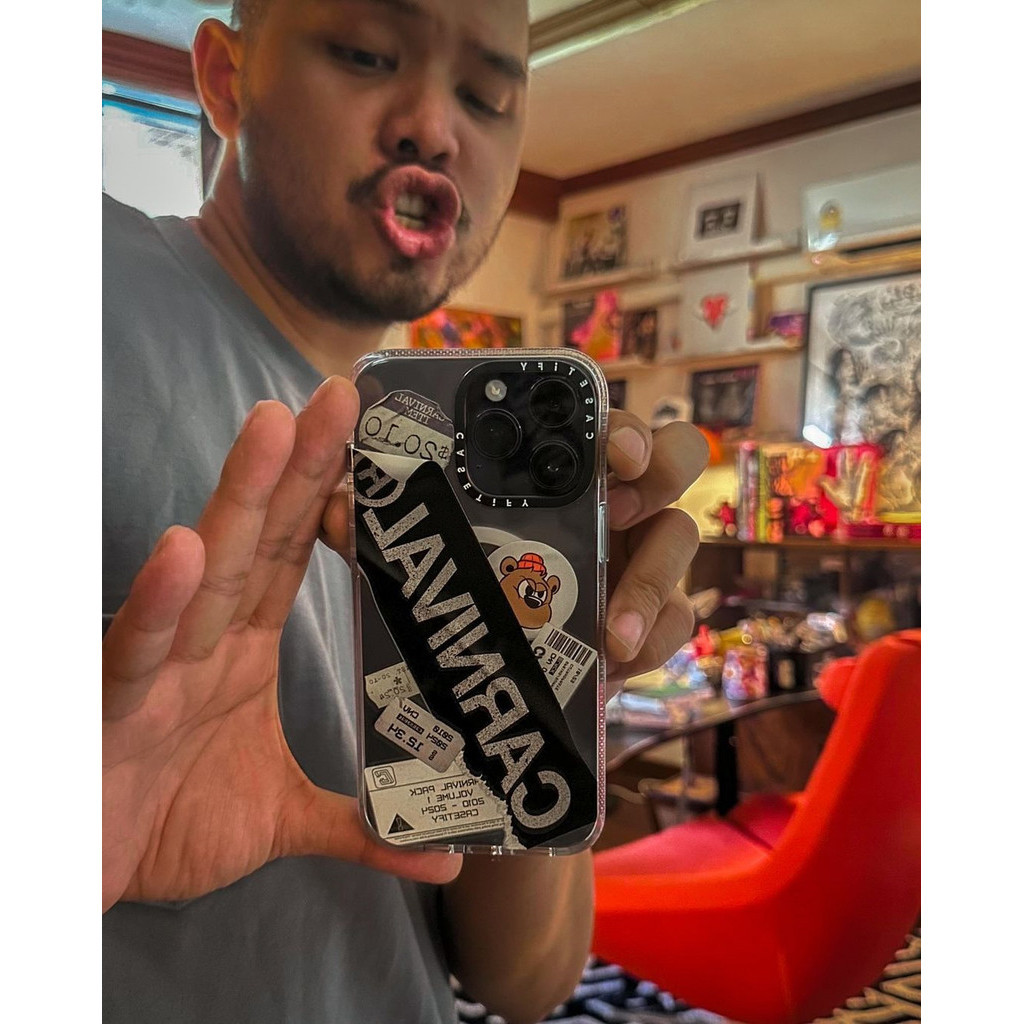 CASECASE X CARNIVAL® Sticker Bomb Case Magnetic suction Clear Hard ...