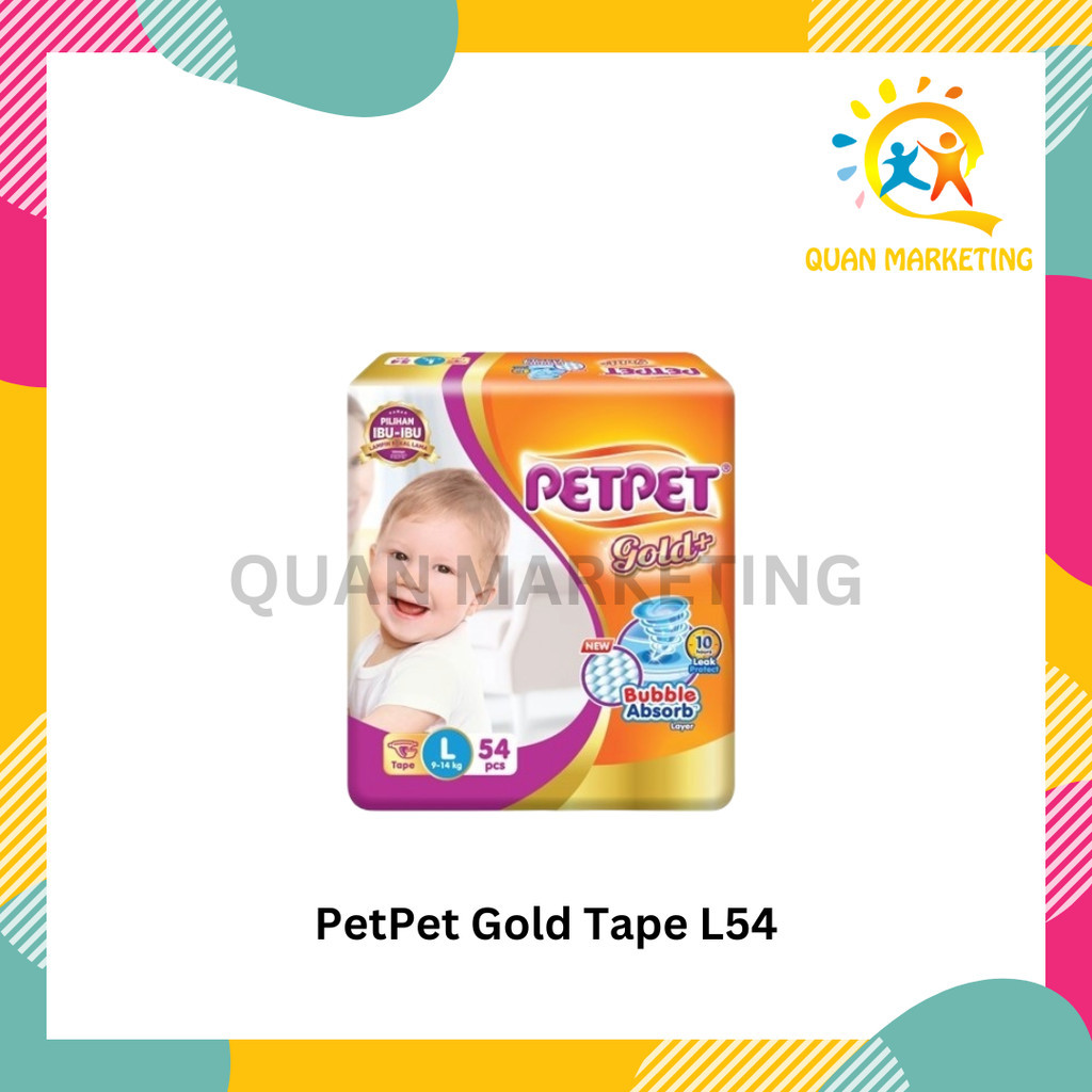 Petpet Tape Diaper Mega Pack - L54 (1 Pack) | Shopee Malaysia