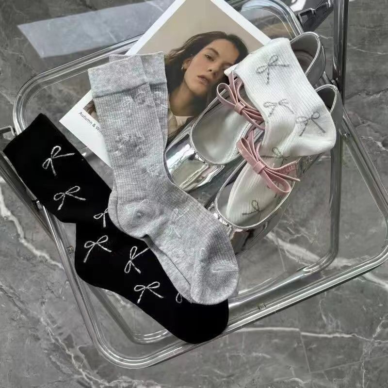 Spring Summer Thin Style miu Style Breathable Bow ins Ballet Style ...