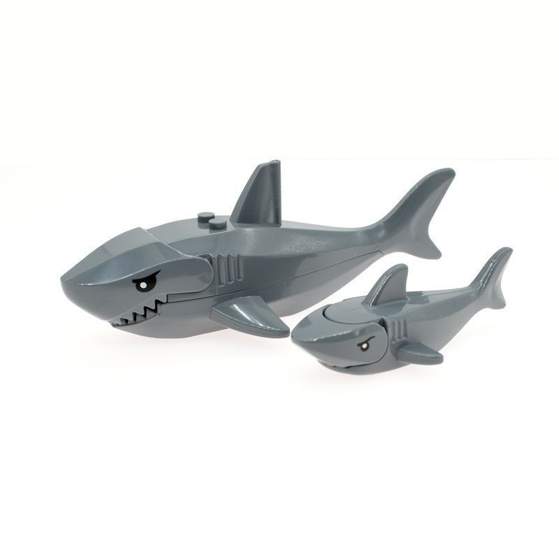 Compatible with Lego Building Blocks DIY Sea Animal Megalodon Shark ...