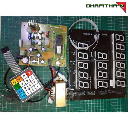 MERAH Cpu Set Pom Mini AC IC Program 16/32+ Display 7segment Red ...