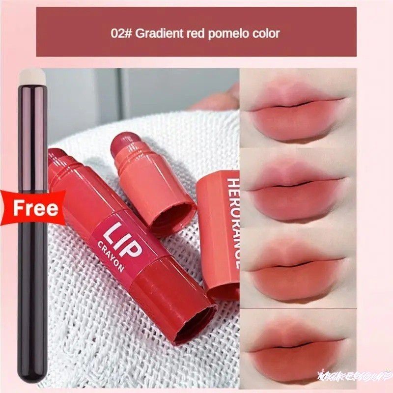 4 Colors Mini Lipstick Set Velvet Matte Combination 4 Sections Lip ...