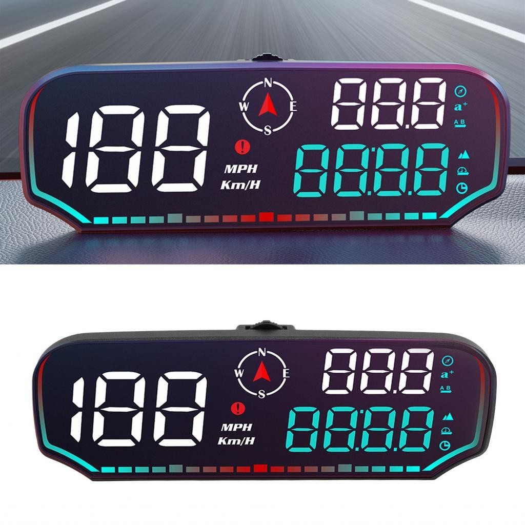 Sinhopsa Car Digital Speedometer Auto Dimmable Plug and Play 5 inch HUD ...