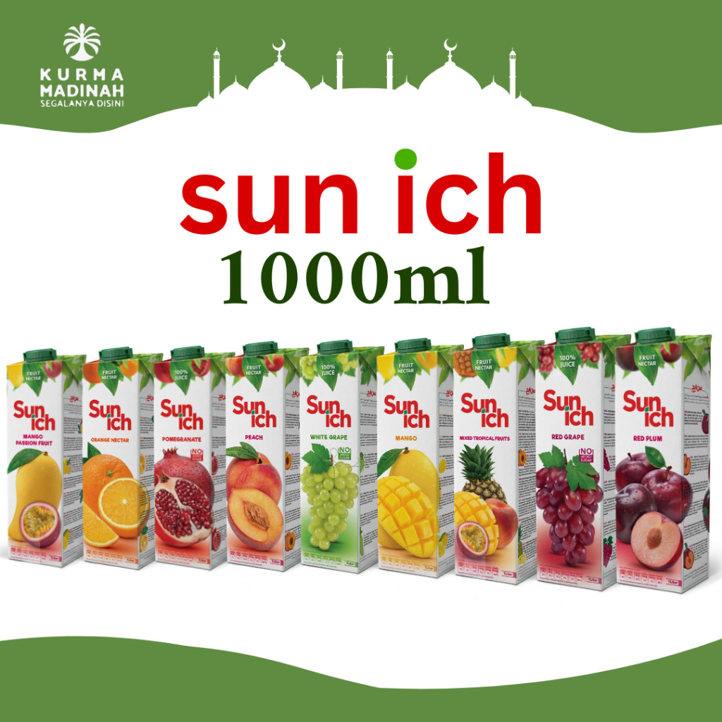 100% Jus Sunich - DELIMA-PEACH-APRICOT-MANGO PASSION FRUIT-RED GRAPE ...