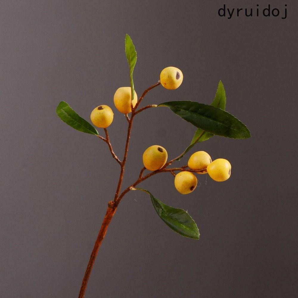 DYRUIDOJ Artificial Loquat Branches, Handmade Large Simulation Loquat ...