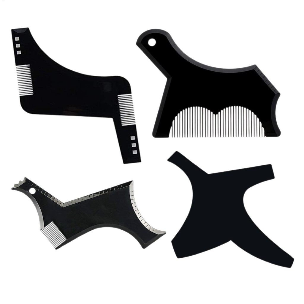 Beard Template For Men Beard Stencil Guide Template Set Of 4 Goatee ...