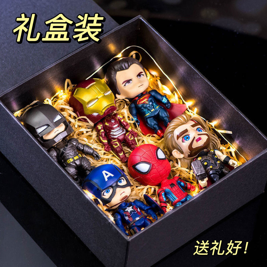 Popular [8464 People Praise] Marvel q Version Avengers 3 Figures Full ...