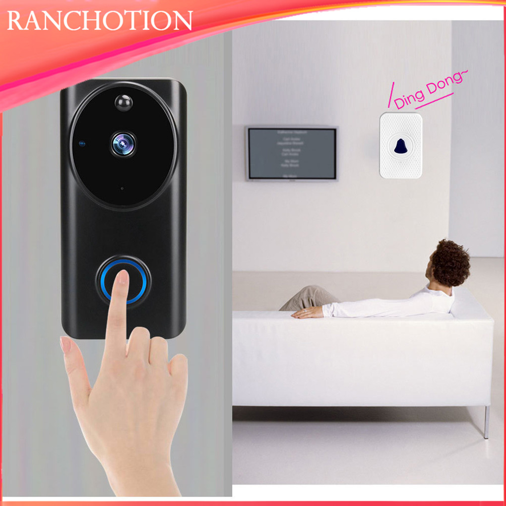 WIFI Doorbell Smart Home Wireless Phone Door Bell Camera Security Video ...