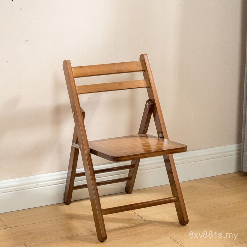 Kerusi Lipat Buluh untuk Kegunaan Rumah, Bangku Sandaran Mudah Alih ...