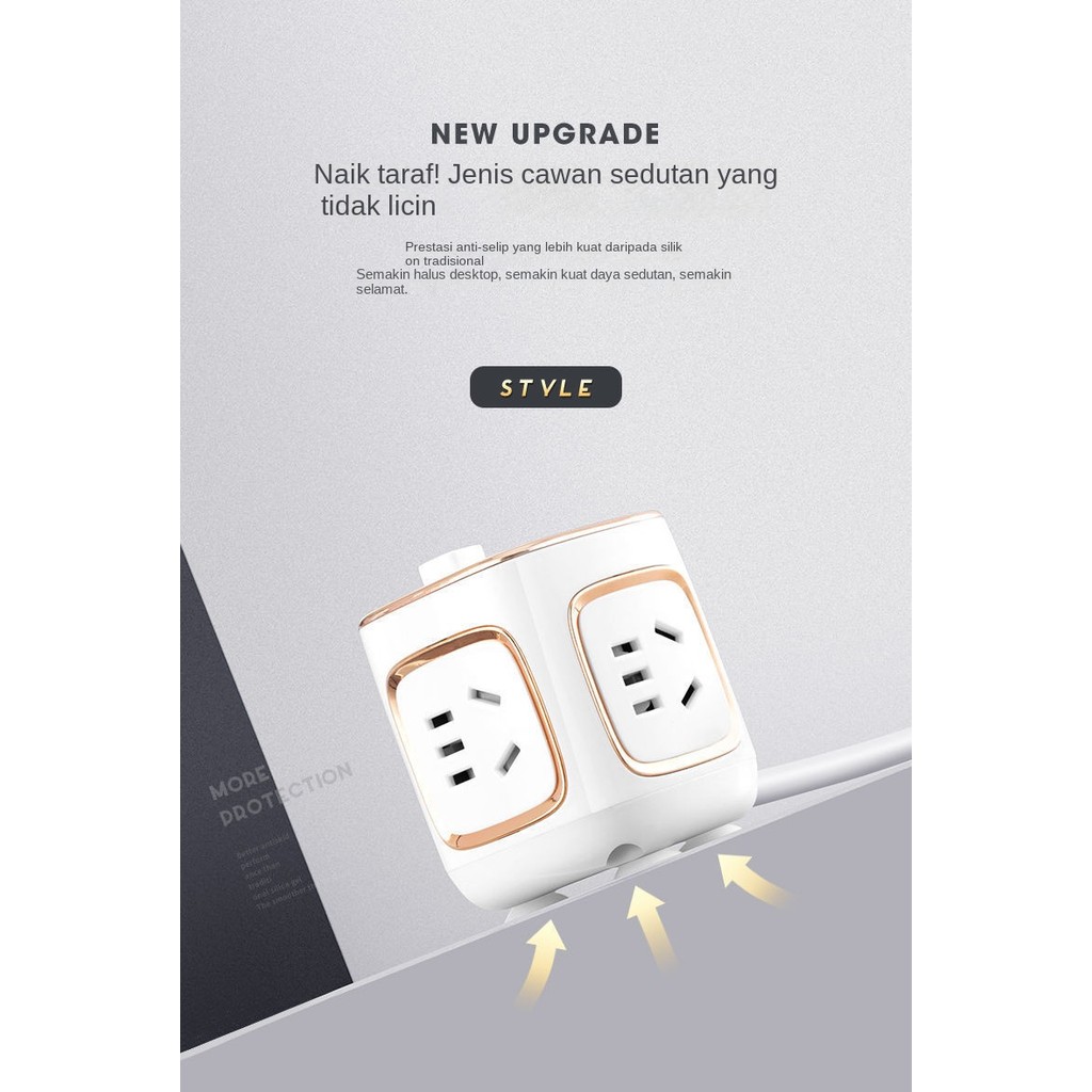 One-to-digit Conversion Socket Rubik's Cube Multi-Function with Switch ...