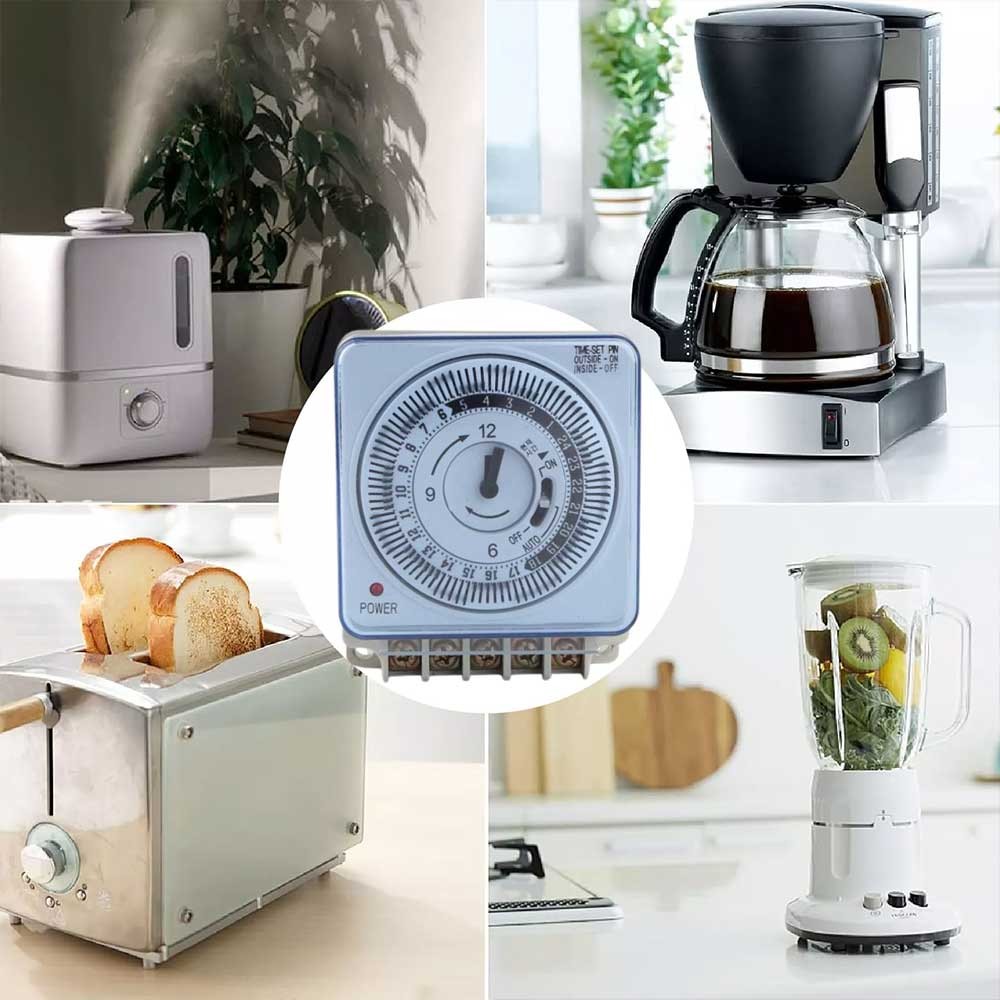 24 hour cycle mechanical timing switch socket Industrial mechanical ...