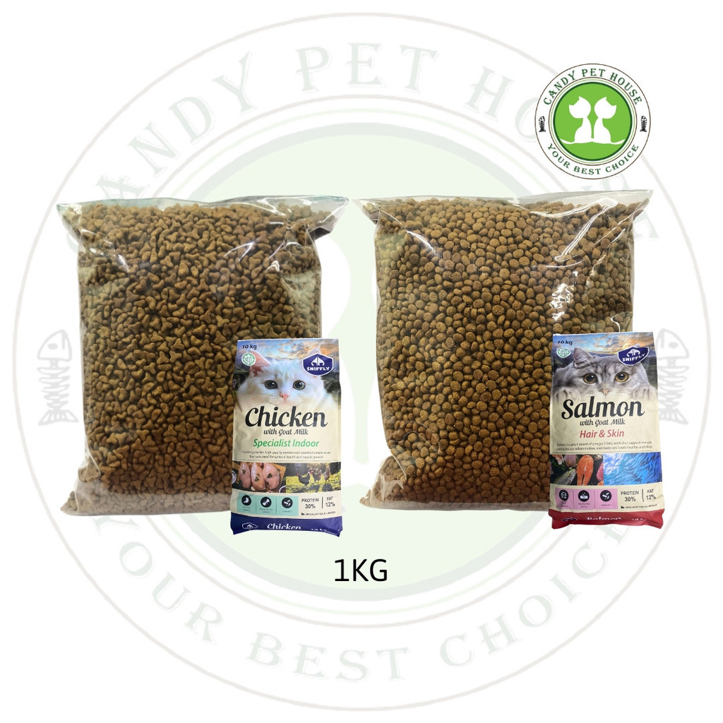 Sniffly Cat Dry Food with Goat Milk (Chicken Specialist Indoor / Salmon ...