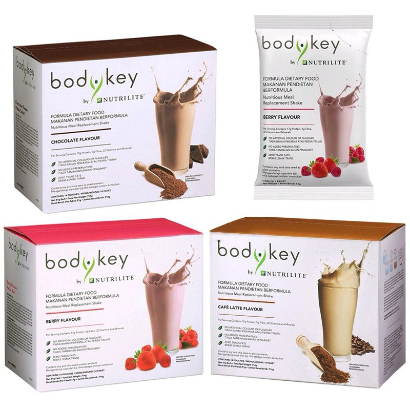 Amway BodyKey by Nutrilite Meal Replacement Shake (Chocolate/Cafe Latte ...