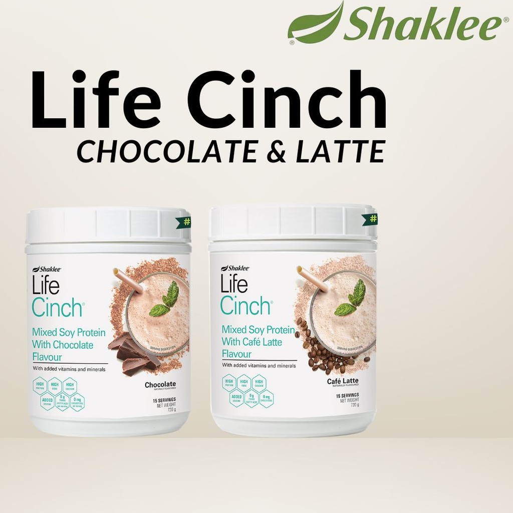 Shaklee Life Cinch Mixed Soy Protein Chocolate Shake (720g) | Shopee ...