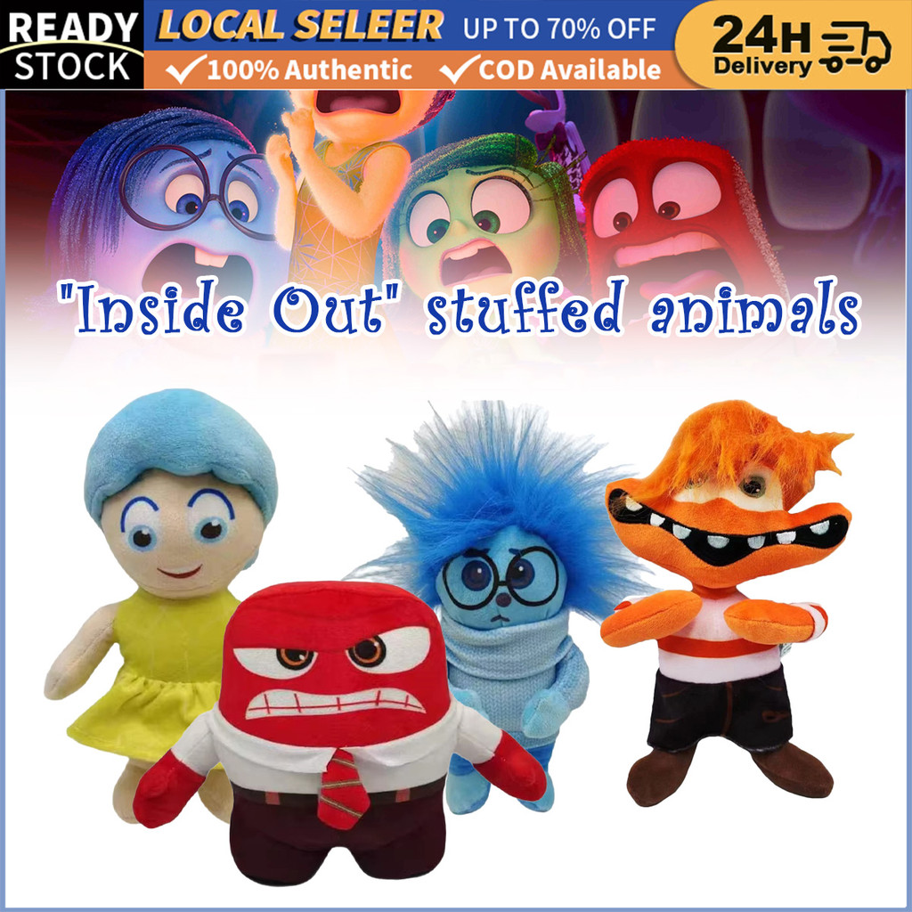 30cm Inside Out 2 Plush Toy Cute Cartoon Animate Soft Stuffed Dolls ...