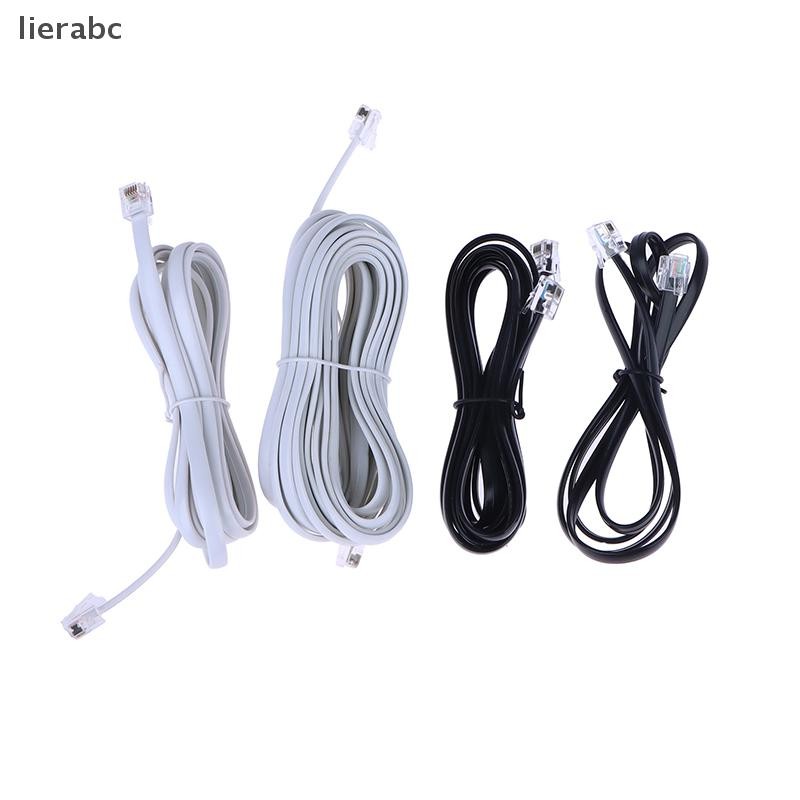 LIE RJ12 6P6C 1/2/3/5m Data Cable, Male To Male Modular Data Cord ...