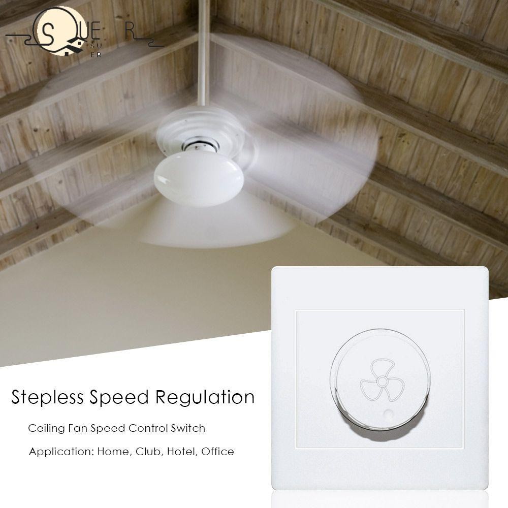 SUEREN Dimmer Switch Ceiling Fan 220V 10A Stepless Speed Regulation ...
