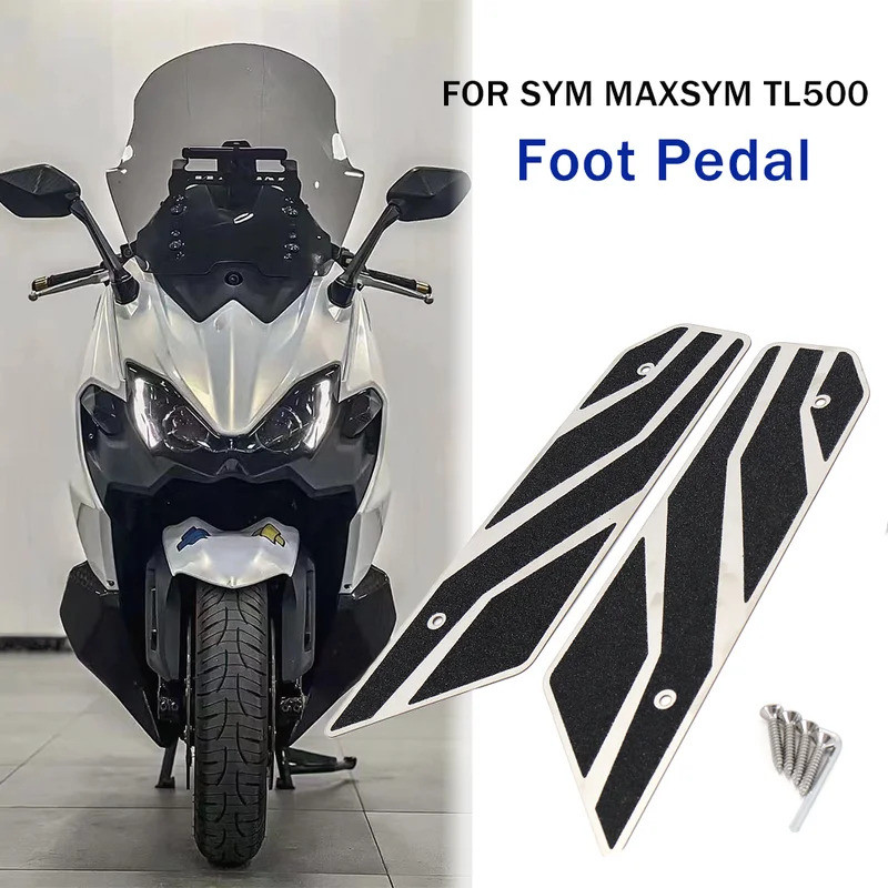 Maxsym TL Motorcycle Rider Pedal Set Footrest Kit for SYM MAXSYM TL500 ...