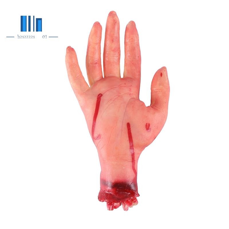 Bloody Horror Scary Halloween Prop Fake Severed Life Size Arm Hand ...