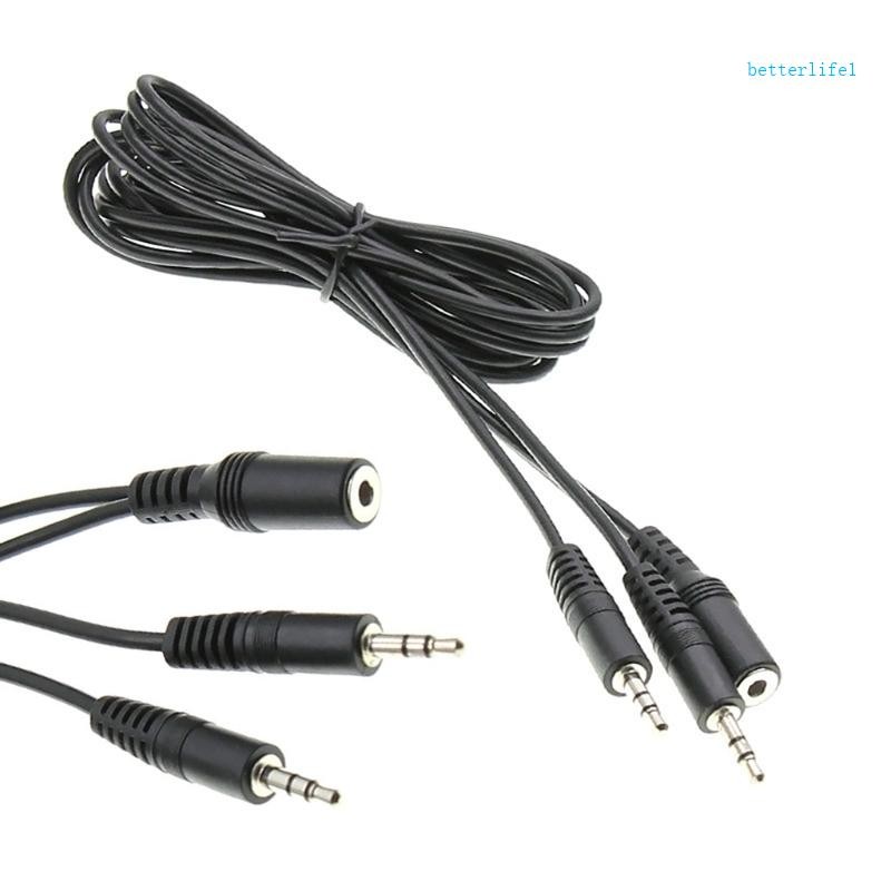 BTM 30cm 1 5m 2m Long 3 5mm TRS Female to 2x3 5mm TRS Male Adapter Cord ...