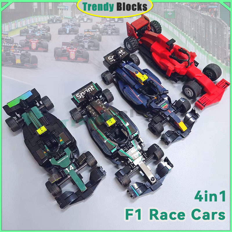 F1 Race Cars SF-24 F1 Car AMR24 W15 BR20 Speed Champions Building ...
