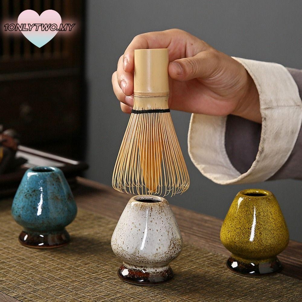 1ONLYTWO Matcha Whisk Stand, Smooth Ceramic Tea Drinking Utensils ...