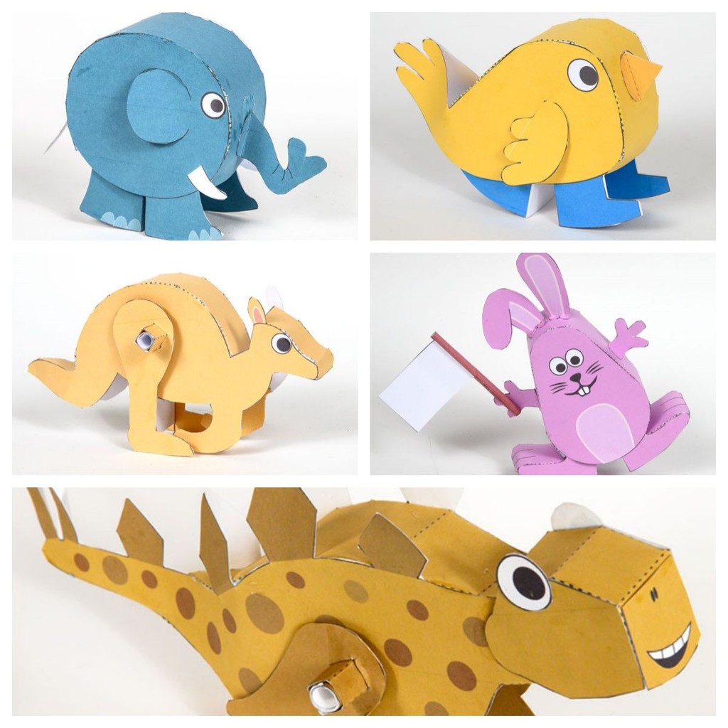 Paper Non-Fish Slope Walking Small Animals Children Making Material ...
