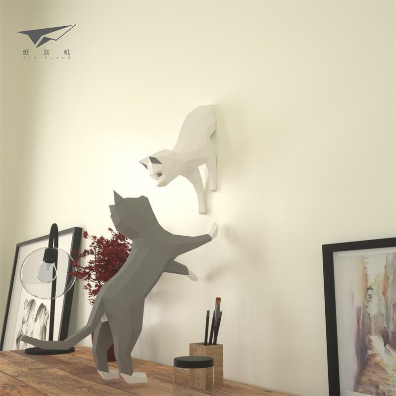 Hiasan Model Kertas Kucing Nordic Ins Ruang Tamu Desktop Haiwan DIY ...