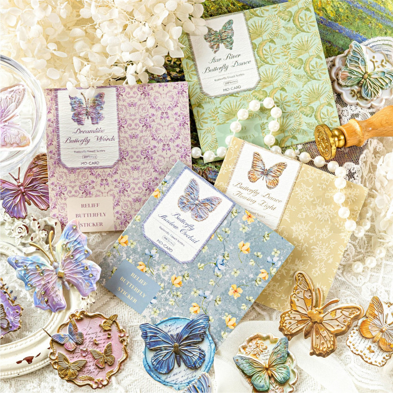 ENWEI 20 Pcs [Butterfly Email Series] Embossed Relief Technology Light ...