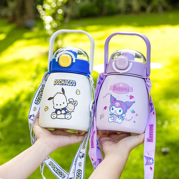 bekas air tahan sejuk botol air tahan sejuk kuromi tumbler tahan sejuk Cawan termos Sanrio ...