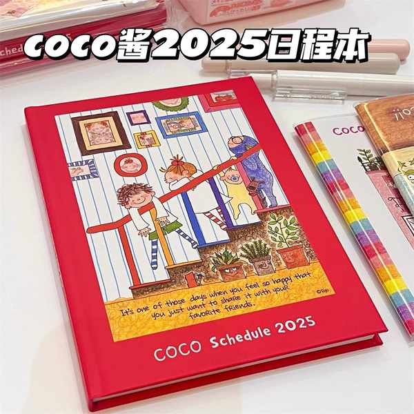 planner 2025 planner Coco Sauce 2025 Weekly Plan Schedule Book Student High-value Cartoon Cute ...